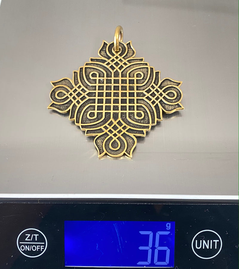 Rangoli Pendant Brass