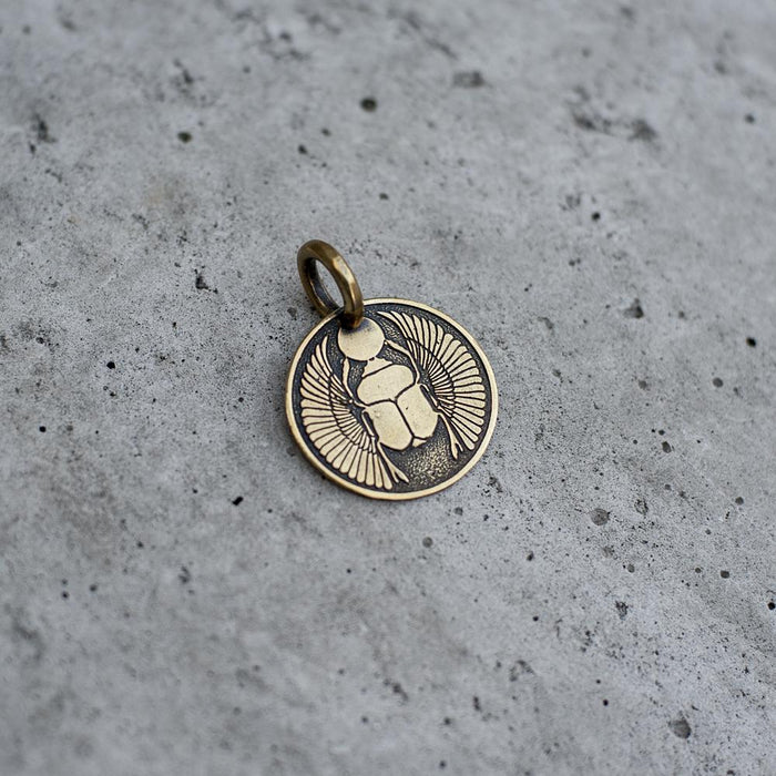 Scarab Pendant Brass